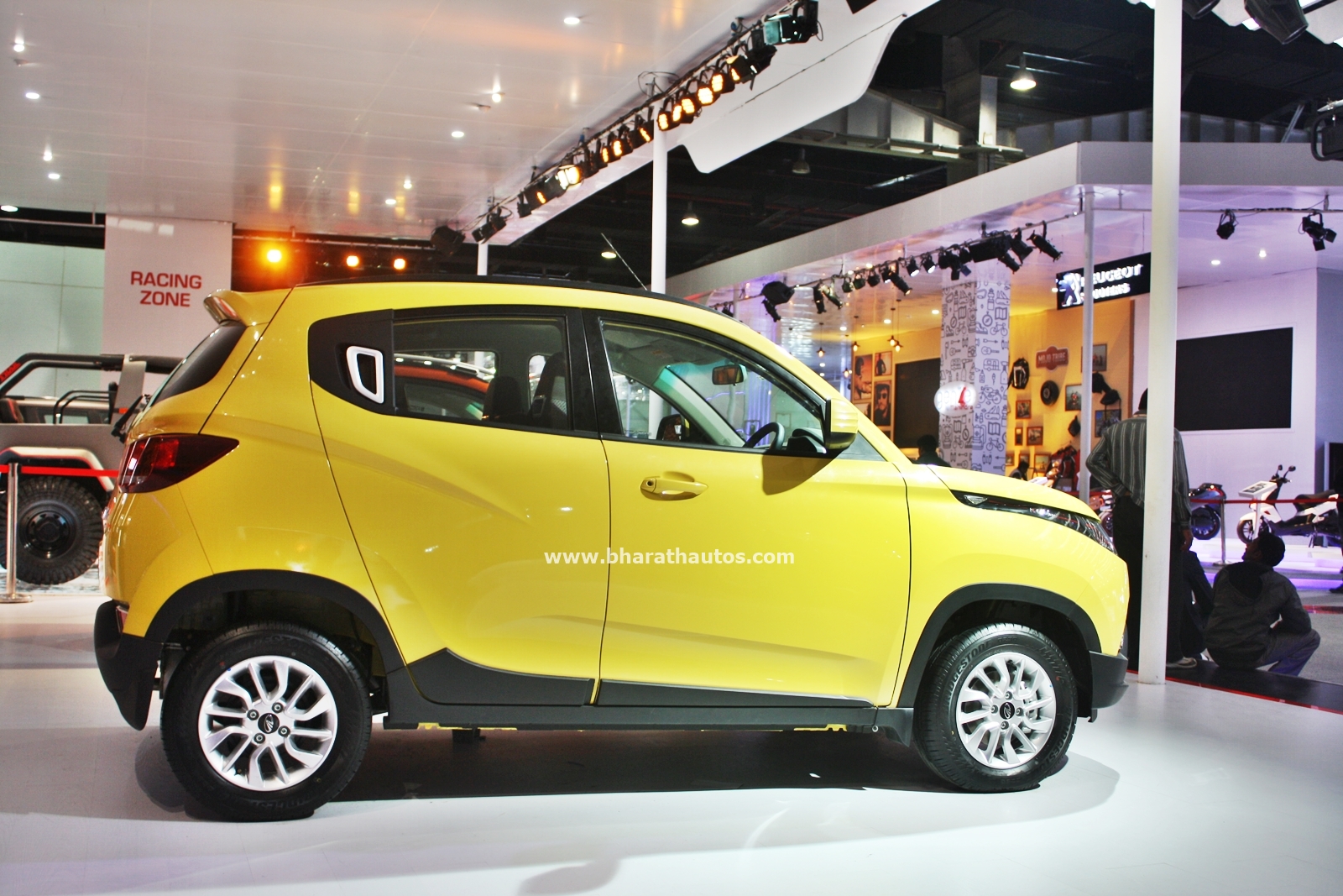 mahindra-kuv100-bright-yellow-shade-pictures-photos-images-snaps-2016 ...