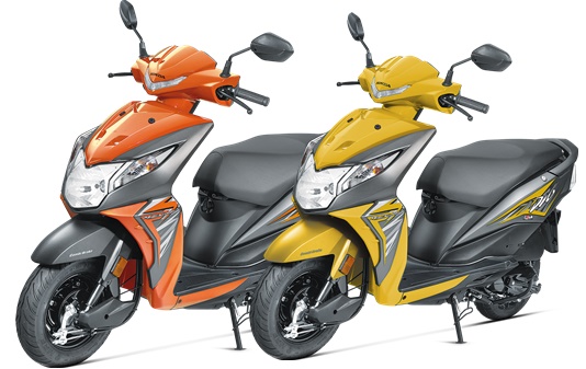 2017 Honda Dio Bs4 With Updated Front Led Aho Launched