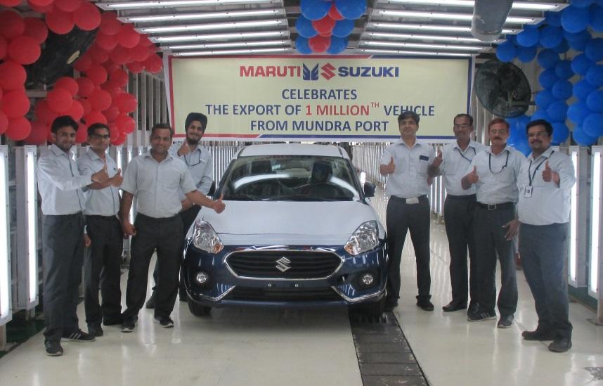 One-millionth Maruti Suzuki car exported from Gujarat’s Mundra Port