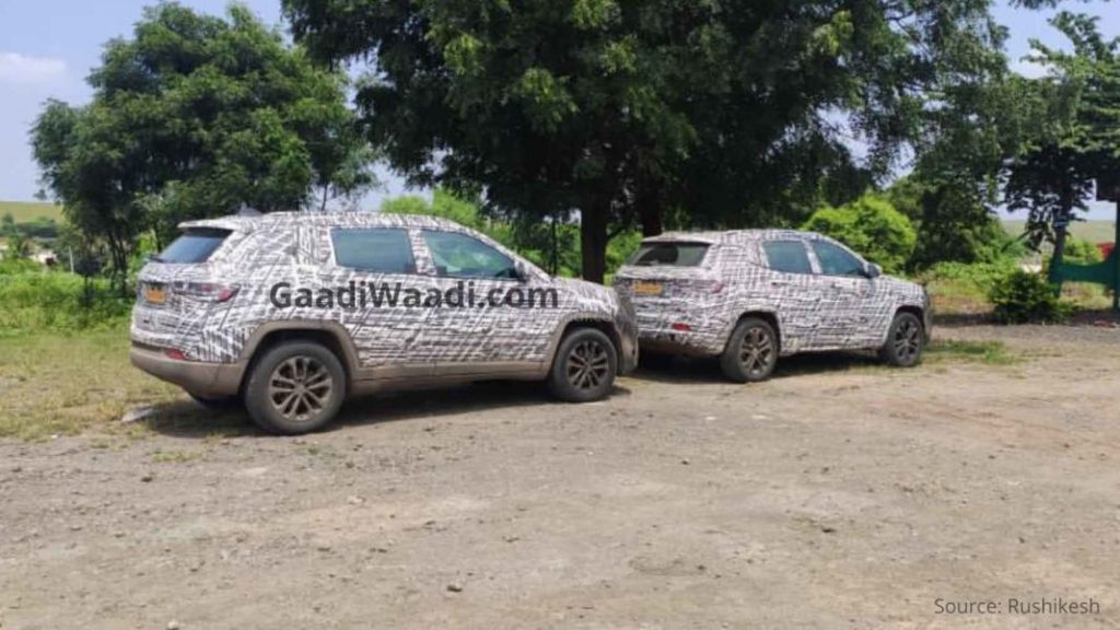 Jeep Grand Compass 7-seater SUV spotted road-testing in India